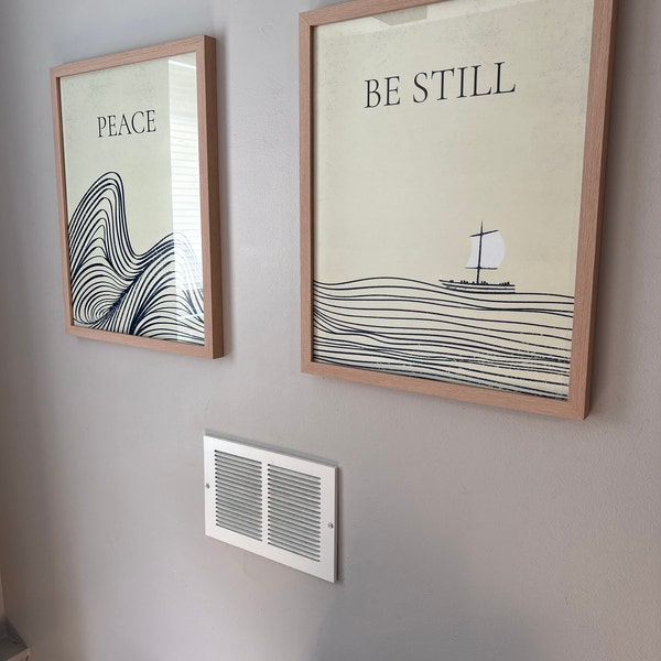 Jesus Calms Storm ("peace Be Still"), DIGITAL PRINT, Bible Art, Jesus ...