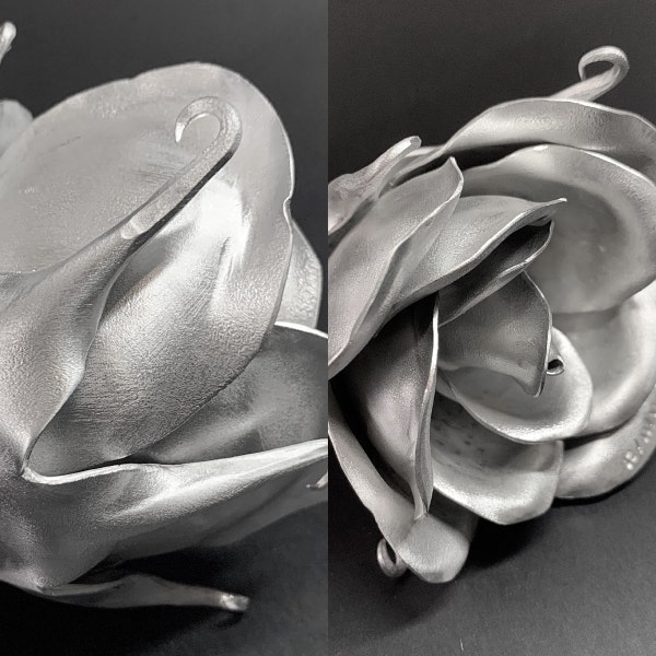 10th Anniversary Gift, Aluminum Rose, 10th Anniversary, Aluminum Decor ...