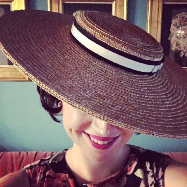 Rustic Straw Cloche ''MONA LISA'' Hat With Roll Brim - Wide Brim ...