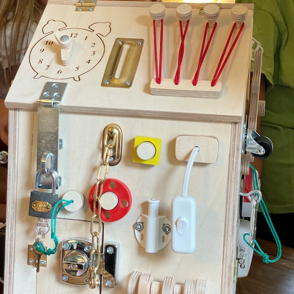 House LED Busy Board, Busy House, Sensory, Activity, Busyboard, Wooden ...