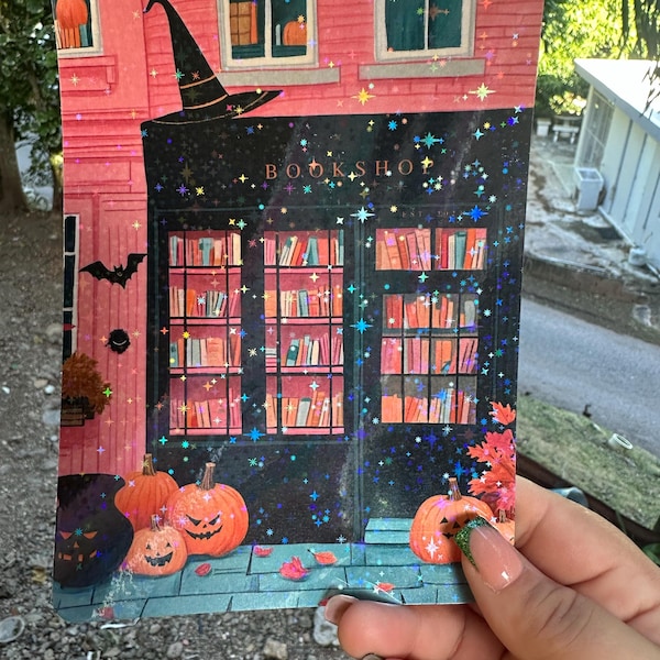 Cozy Fall Town Kindle Insert for Kindle Clear Case, Fall Holographic ...