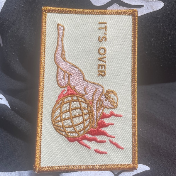 It's Over Iron on Patch // End of the World Patch // Woman Patches ...