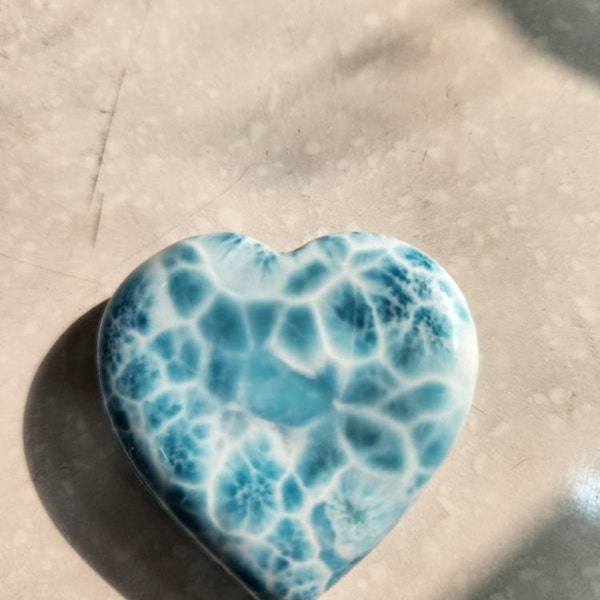 160g AAA High Quality Sky Blue Larimar Slab, Larimar Crystal, High ...