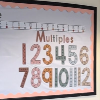 NEUTRAL Skip Counting Large Number Display Neutral Classroom Decor - Etsy