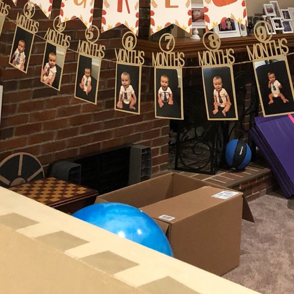 First Year Photo Banner, One Year Photo Banner, Birthday Photo Banner ...