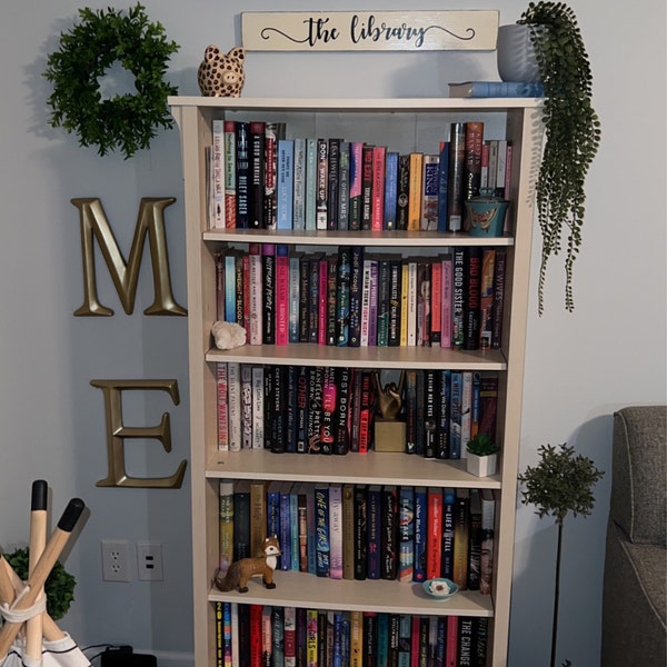 The Library Sign. Rustic Library Decor. Farmhouse Decor. Rustic Signs ...