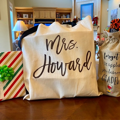 Christmas Gifts for Teachers Holiday Gift for Teacher Tote Bag Teacher ...