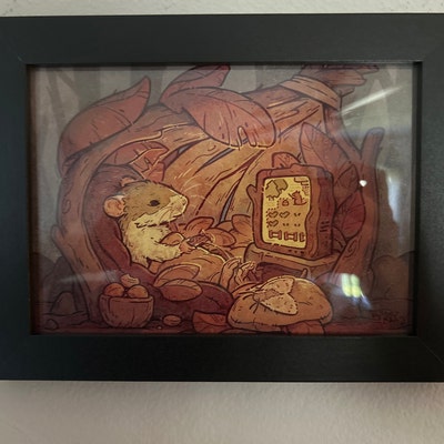 Glimmer Rat Art Print 8x8 - Etsy