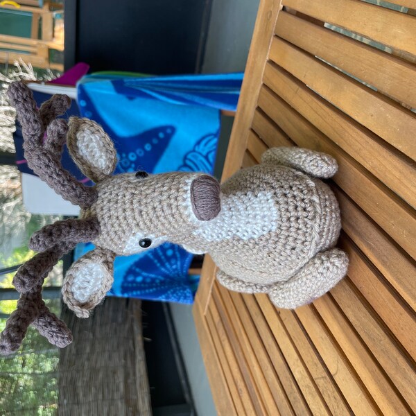 Crochet Pattern - Fallow Deer - Amigurumi Reindeer Fawn (PDF Diy ...