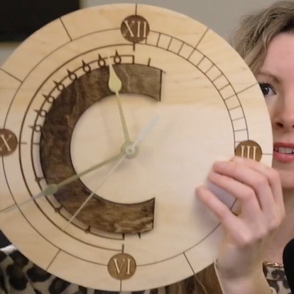 Wooden Chrono Trigger Clock With Swinging Pendulum - Etsy