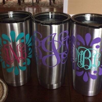 Yeti Monogram Decal Yeti Decal Monogram Decal Yeti Monogram Decal Yeti ...