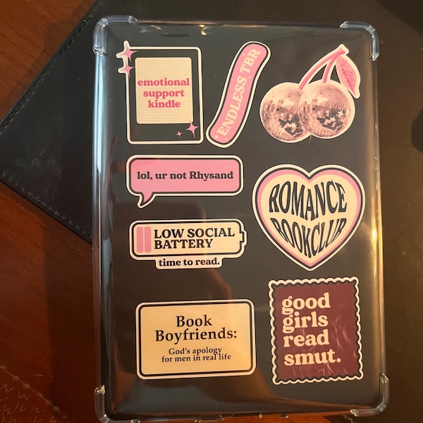 Pack Kindle Stickers Pink Bookish Sticker Pack Kindle Kobo Decor Reader ...
