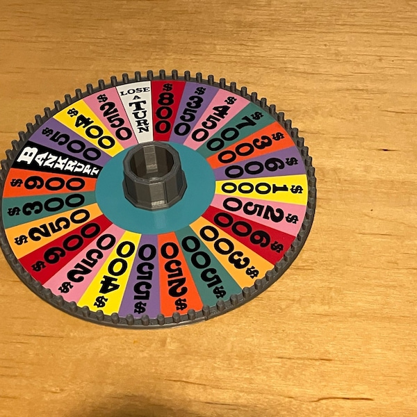 Wheel of Fortune BONUS ROUND Wheel Spinner Round Base - Wheel is 6.73 ...