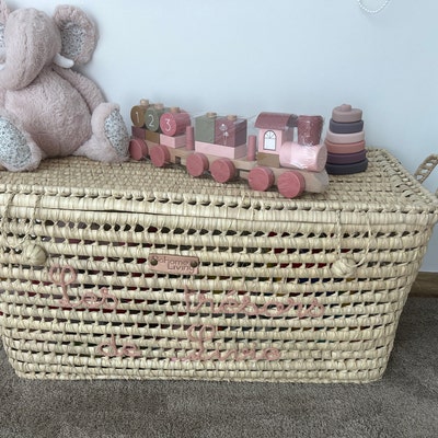 PERSONALIZED Wicker Storage Chest, Toy Trunk, Wicker Toy Chest, Rattan ...