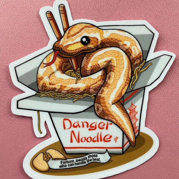 Banana Morph Ball Python Sticker, Royal Python, Danger Noodle, Snake ...