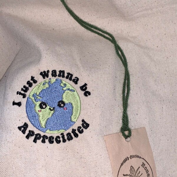 Earth Tote Bag , Tote Bag , Reusable Tote Bag , Eco Tote Bag , Recycled ...