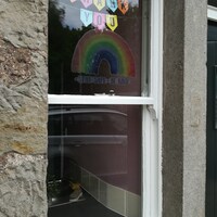 Stay Safe Be Kind Rainbow Window Sticker Rainbow Window - Etsy