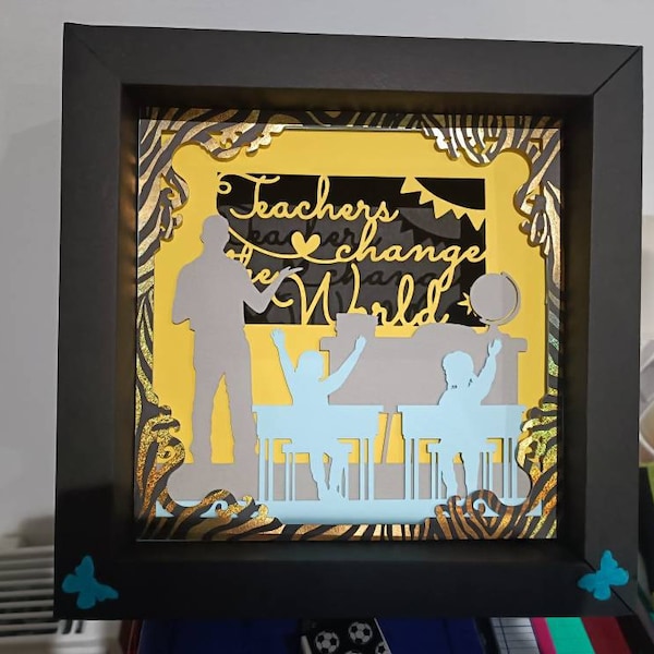 3D Shadow Box Frame, Shadow Box Template, Cricut Shadow Box, Square ...