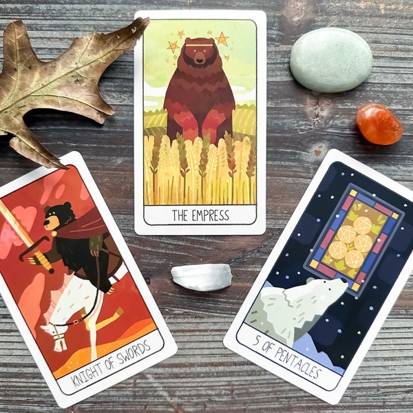 The Bearot Deck - A Bear Themed Tarot Deck - Etsy