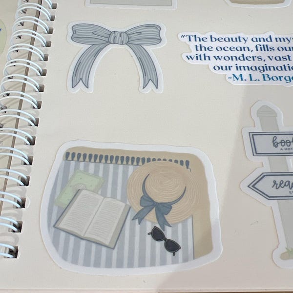 Romance Reader Sticker Pack Bookish Girlie Bibliophile Water Resistant ...