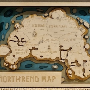 3D Hyrule Map, the Legend of Zelda: Breath of the Wild Map, Handmade ...