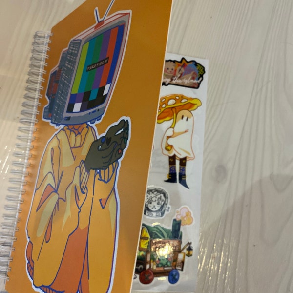 TV Head Large Reusable Sticker Book! - Etsy