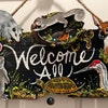 Custom Welcome Critters Sign W/ Moss - Etsy