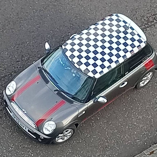NEO00941A Black Union Jack Flag Roof for Mini Graphics Decals Stickers ...