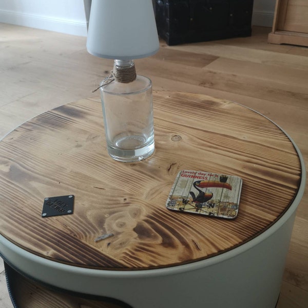 Barrel Minibar Barrel Wood Steel Whisky Shelf Coffee Table Side Table ...