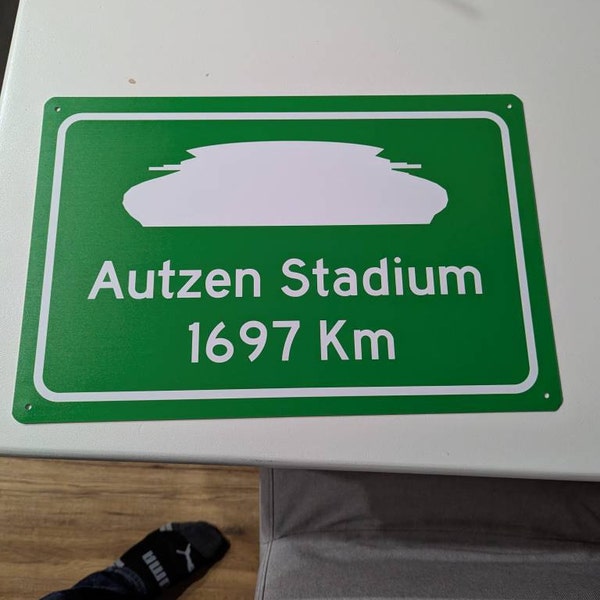 Custom Stadium Road Sign - Pick Your Team and Customize the Distance ...