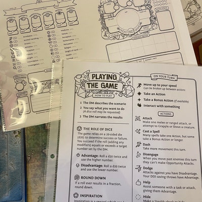 Dnd 5e Character Background: A4 Character Sheet PDF for - Etsy UK