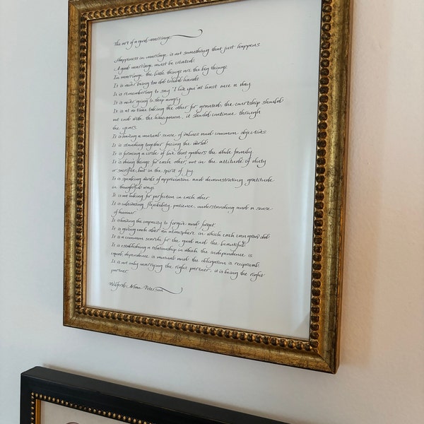 Distressed Gold Picture Frame W/bead- Vintage- Custom Sizes A4 A3 4x4 ...