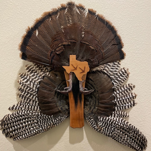 State Shaped Turkey Tail/wing Mount - Etsy