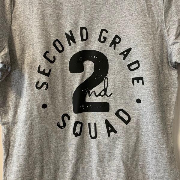 2nd Grade Squad, Teacher Svg, Second Grade Svg, Grunge Distressed, Png ...
