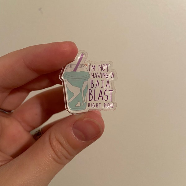 Baja Blast Acrylic Pin: Taco Bell Inspired Lapel Pin - Etsy