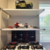 V2 6 Car Tilted Bburago 1:43 1/43 F1 Formula 1 Race Car Display Stand W ...