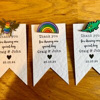 Small Personalised Gift Tags Mini Name Tags Rustic Labels Favour Tags ...