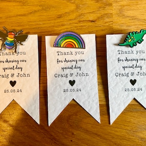 Small Personalised Gift Tags Mini Name Tags Rustic Labels Favour Tags ...