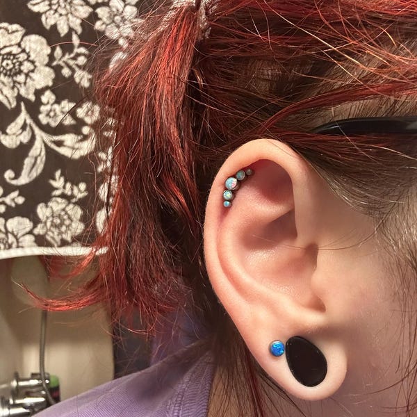 Titanium Helix Cluster With Flatback , Many Colors to Choose From ...