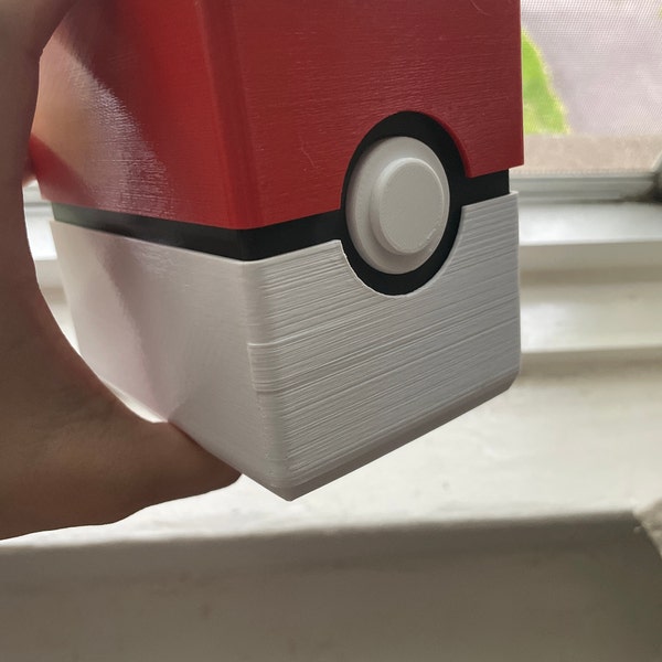 Pokeball Card Box for Toploader Sleeves - 3D Printed Pokemon Card ...