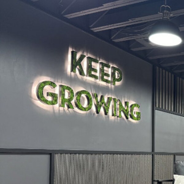 Office 3D Led, 3D Laser Cut Sign, 3D Logo Wall Sign, Custom 3d Logo, 3D ...