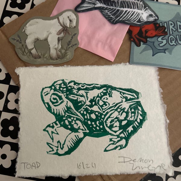 Winged Skeleton Screen Print - Etsy