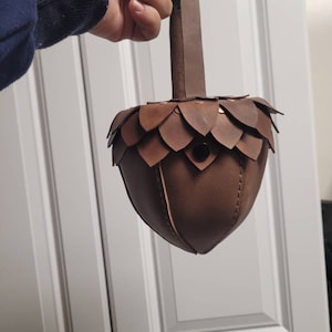 Digital Leather Acorn Bag PATTERN Nature Set - Etsy