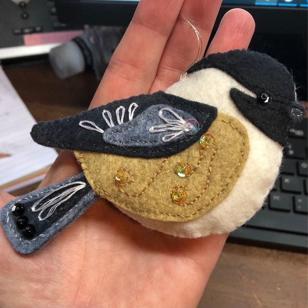 Robin Sewing Pattern PDF - Backyard Bird Stuffed Ornament - Felt ...