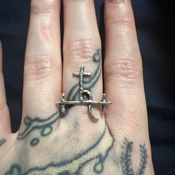 Lilith Sigil Ring - Seal of Lilith - Occultism Occult Esoteric Ring ...