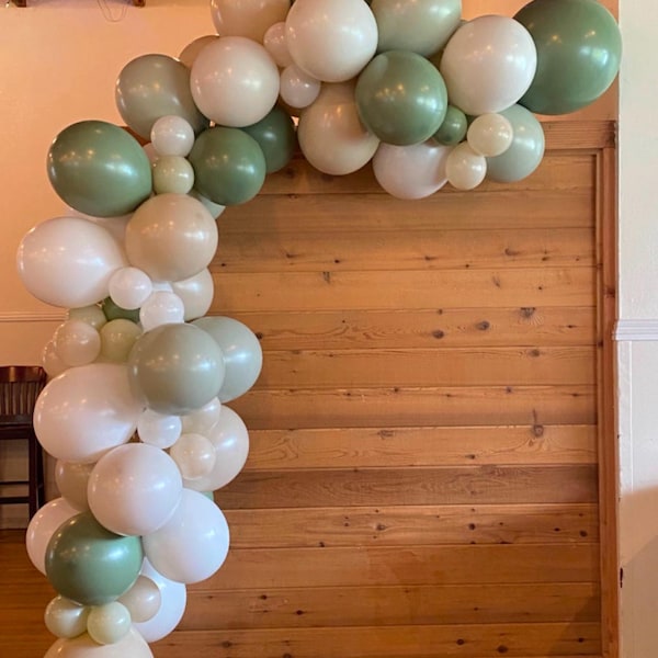 Soft Cloud Blue Dusty Blue DIY Double Stuffed MATTE Balloon Garland Kit ...