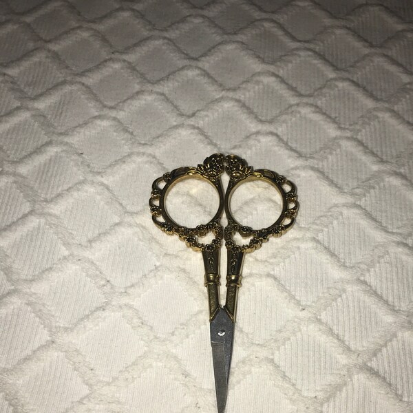 Floral Embroidery Scissors - Small Flower Scissors- Rose Gold Shears ...