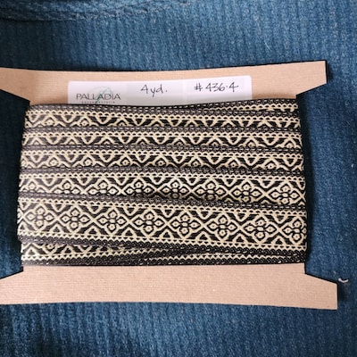 604.2 Metallic Gimp Trim Ladder Antique-gold 3/8 9mm, Antique Gold Gimp ...