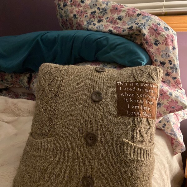 Keepsake Pillow/memory Pillow/handmade Pillow/memory of Loved One ...