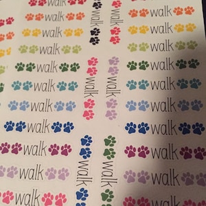 Dog Walking Planner Stickers - Dog Planner Stickers - Pet Stickers ...